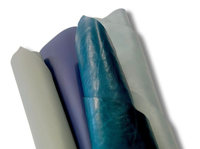 Blue Upholstery Leather Bundle #10 | Leather Hide Store