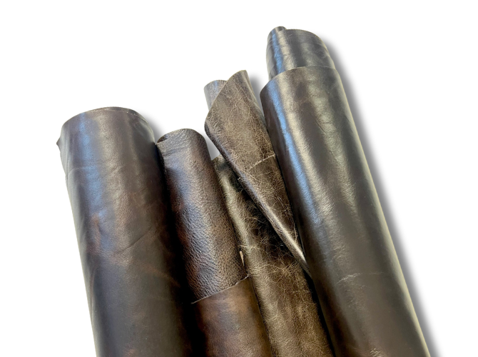 Dark Brown Upholstery Leather Bundle #10 | Leather Hide Store