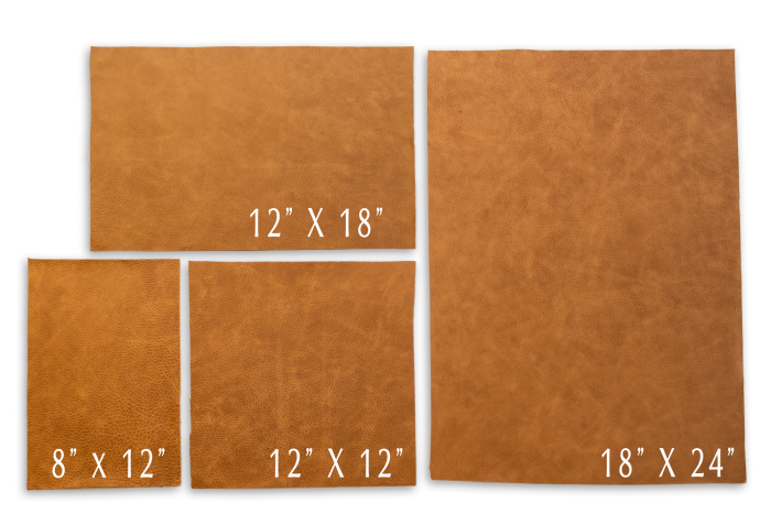 Canyon Gold Pre-Cuts | Leather Hide Store