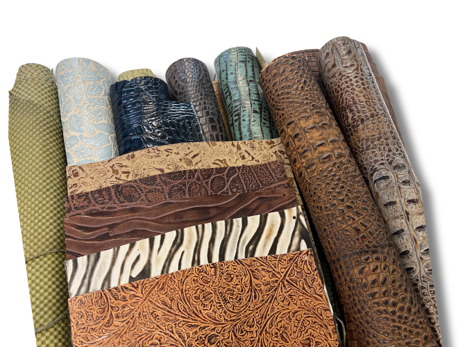 Embossed Leather Bundle #8 | Leather Hide Store